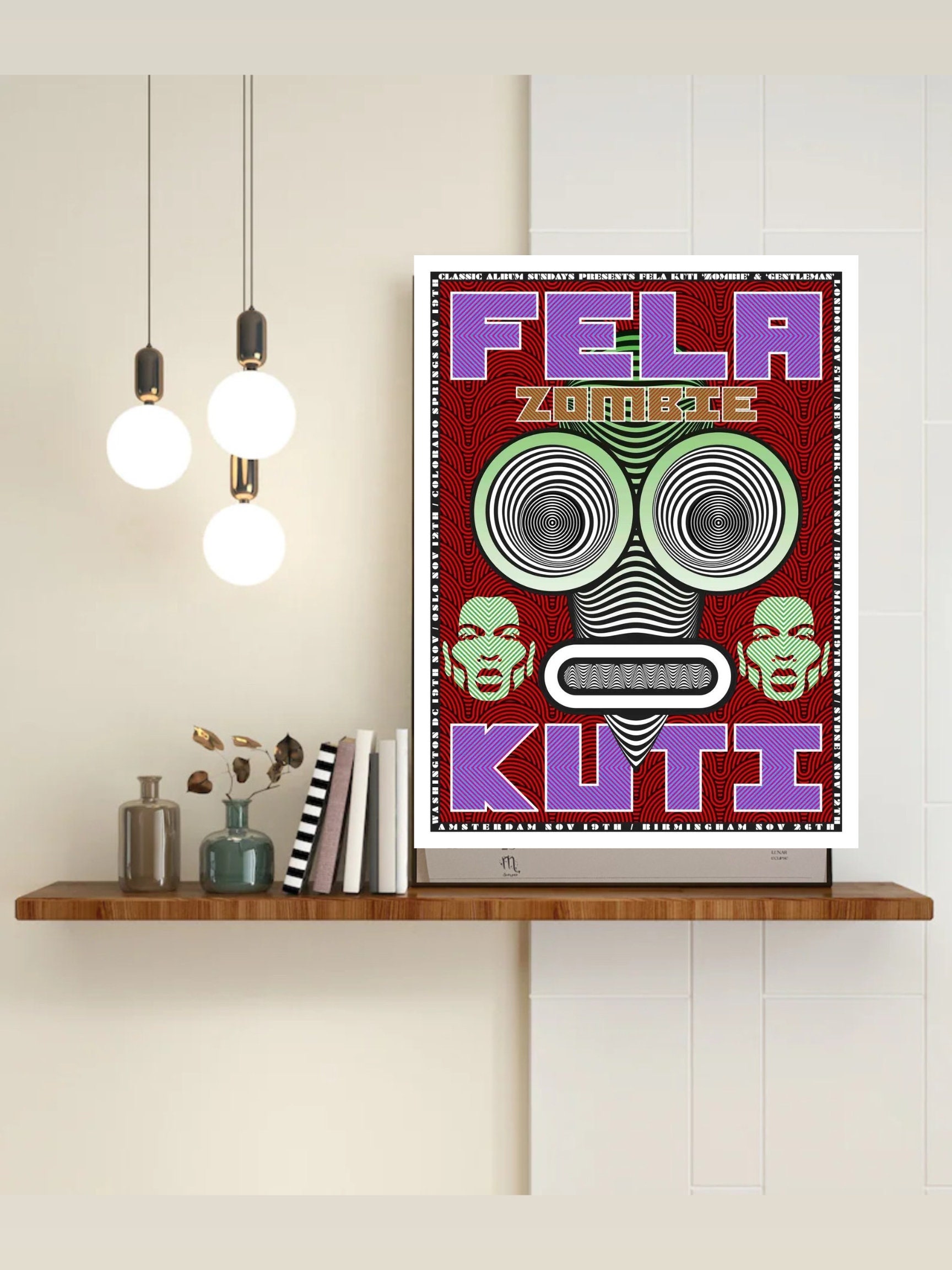 Fela Kuti Zombie 1976 Poster - Etsy