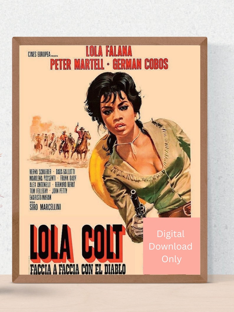 Lola Colt Vintage Western Blaxploitation Film Poster - Etsy