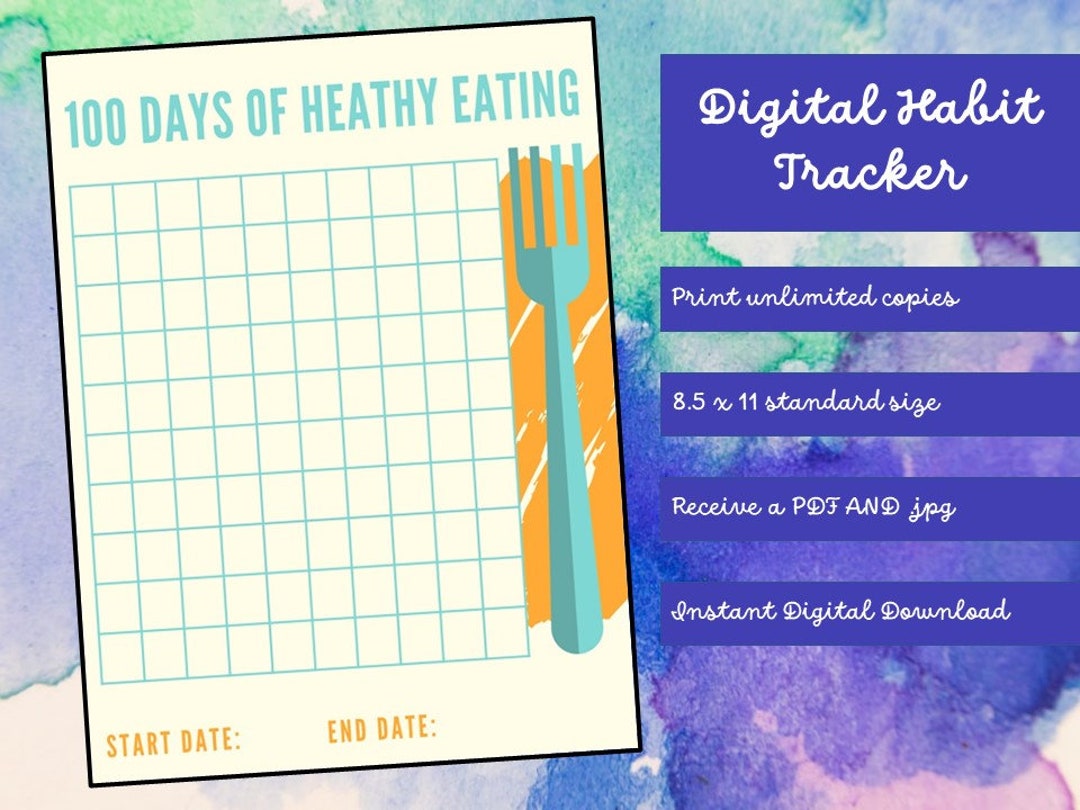 Healthy Meal Tracker | Healthy Eating Challenge | Meal Tracker ...