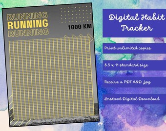 150 Mile Run Tracker Running Challenge Walking (Instant Download) - Etsy