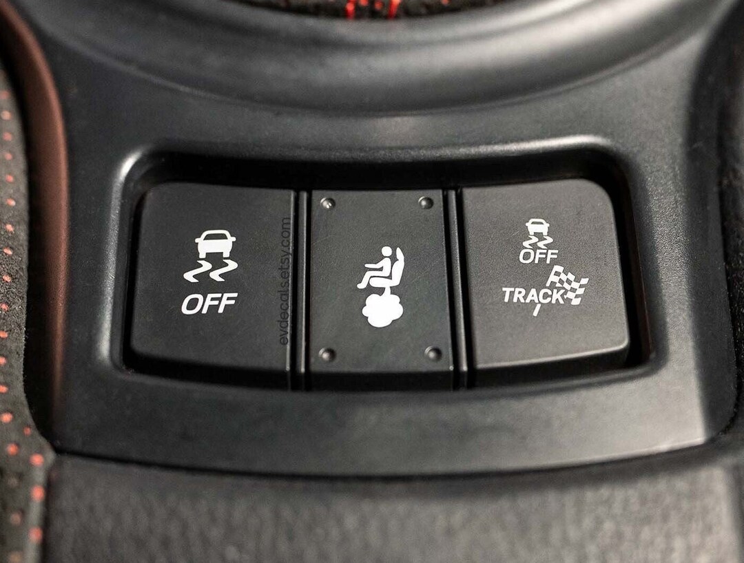 2x Eject Seat Stickers, 3 Size Options, Blank Button Decal. Fits All ...