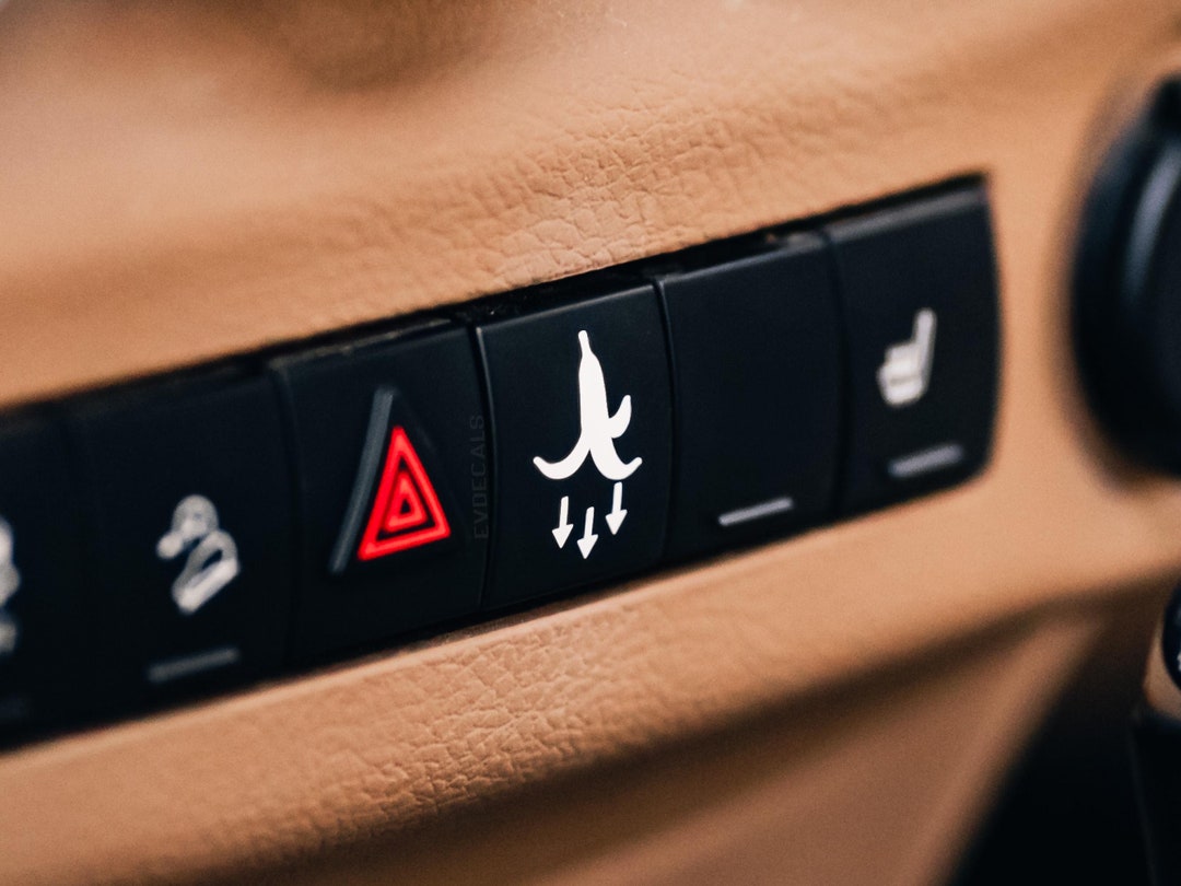 3 Size Options, Banana Button Decal Sticker for Blank Car Buttons! - Etsy