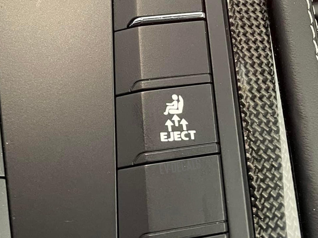 Small EJECT Button Decal Compatible With 911, 718, GTI, and Other ...