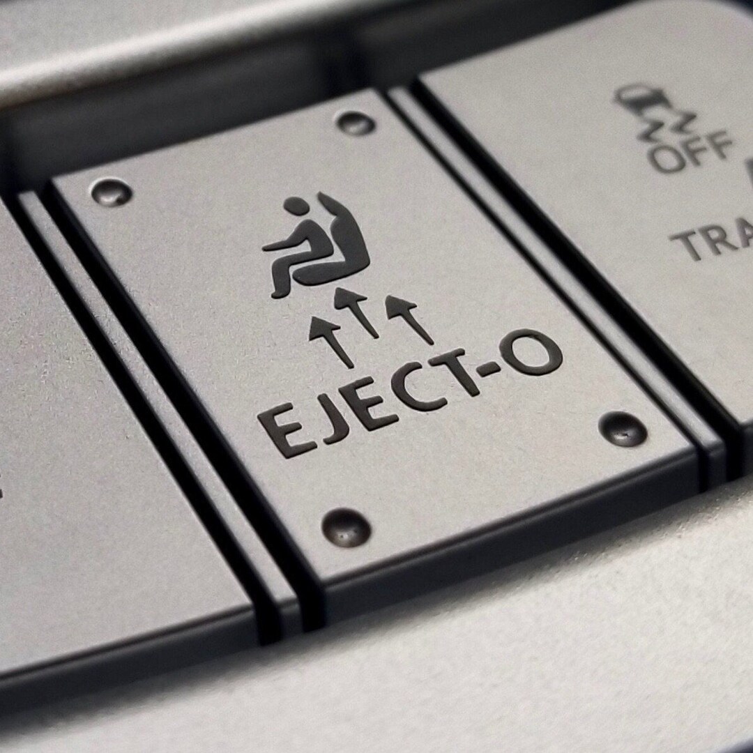 Includes 2, Eject-o Blank Button Decal Sticker for Scion FRS, Subaru ...