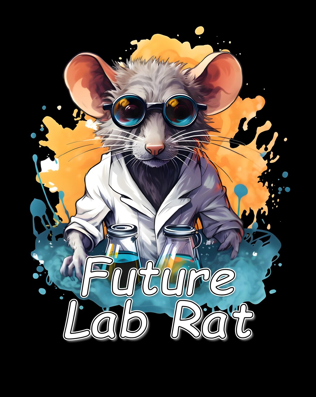 Future Lab Rat, Chemistry, Digital Download, PNG File, 4606px X 5787 ...