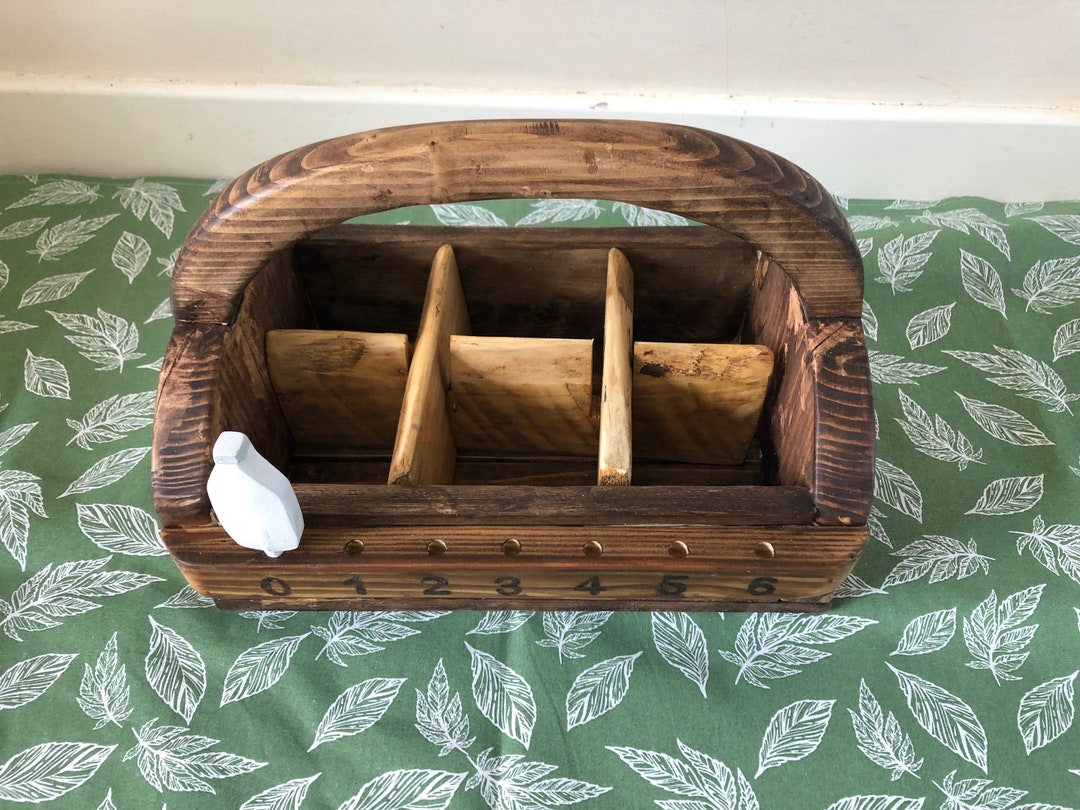 Handmade Milk Bottle Carrier Caddy Farmhouse Rustic Style Made From ...