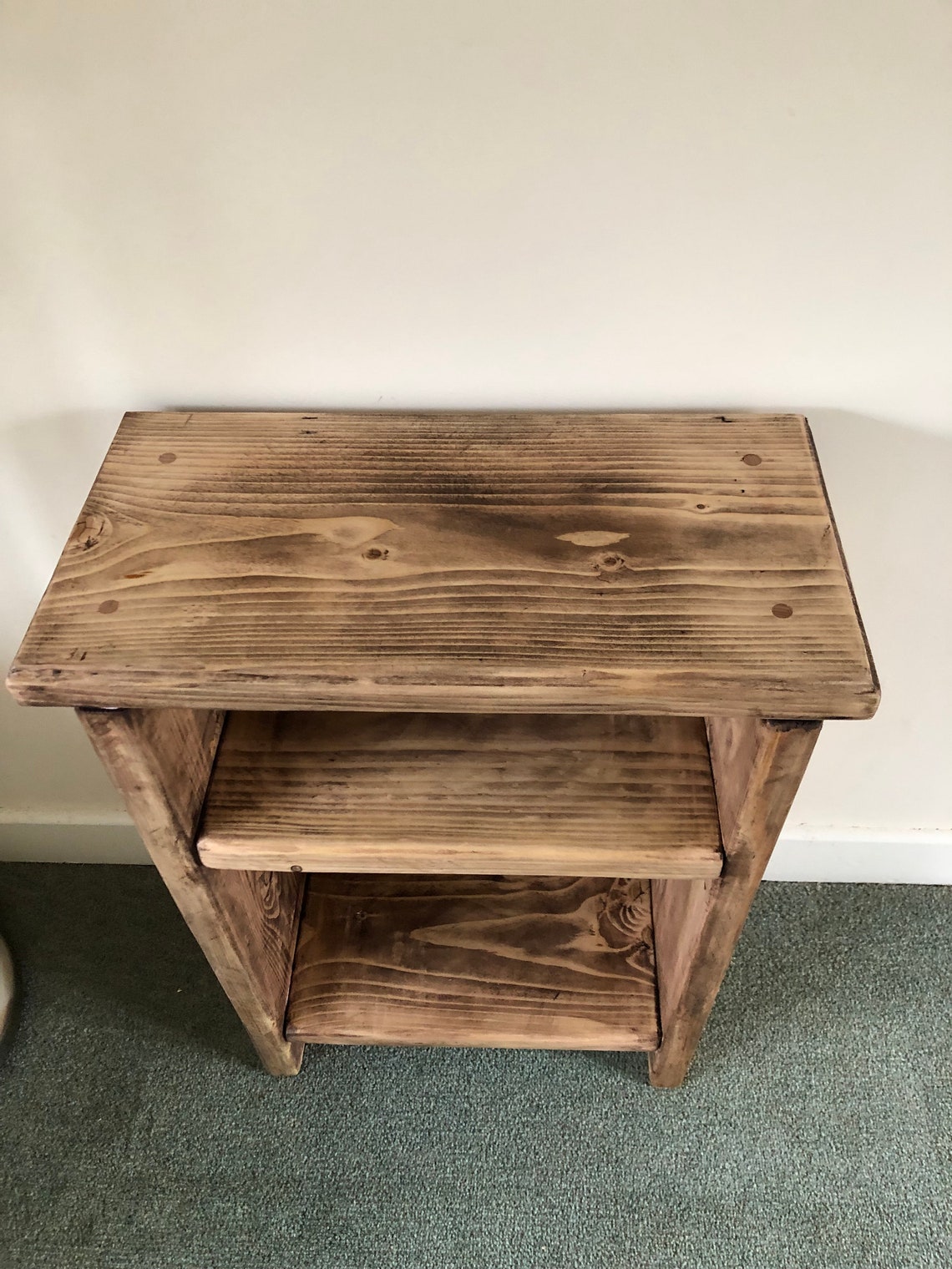 Handmade Bedside Table From Reclaimed Wood - Etsy UK