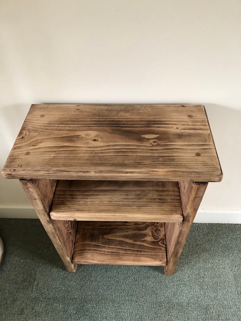Handmade Bedside Table From Reclaimed Wood - Etsy UK