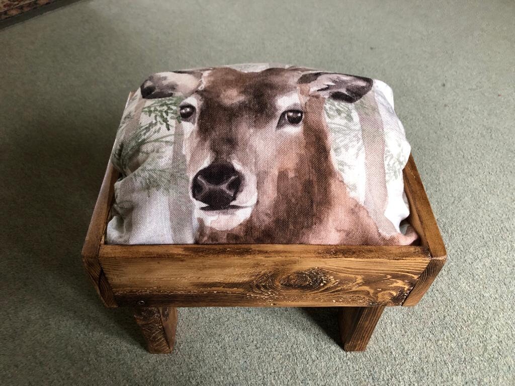 Handmade Rustic Foot Stool Made From Reclaimed Wood Unique Gift Idea ...