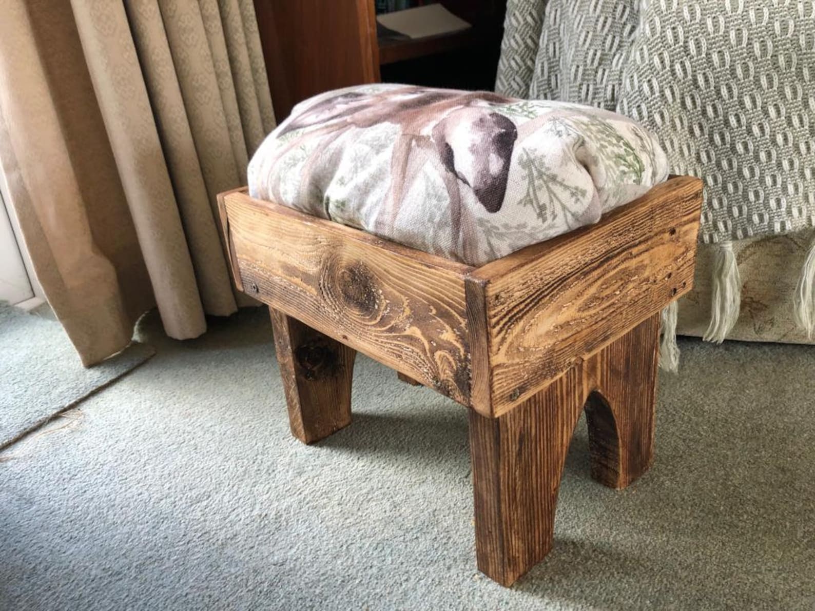 Handmade Rustic Foot Stool Made From Reclaimed Wood Unique Gift Idea ...