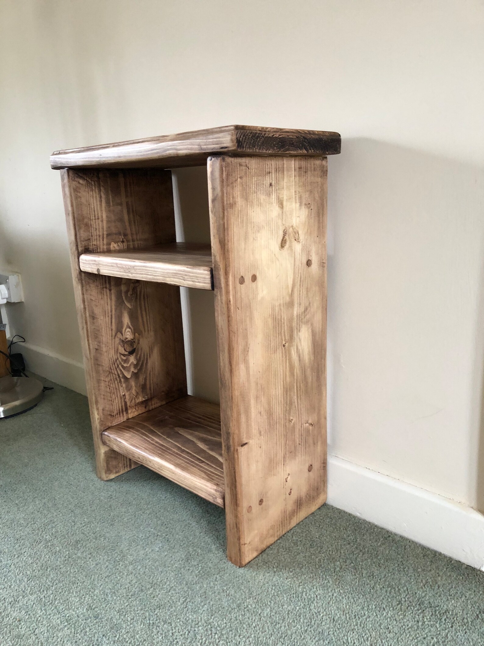 Handmade Bedside Table From Reclaimed Wood - Etsy UK
