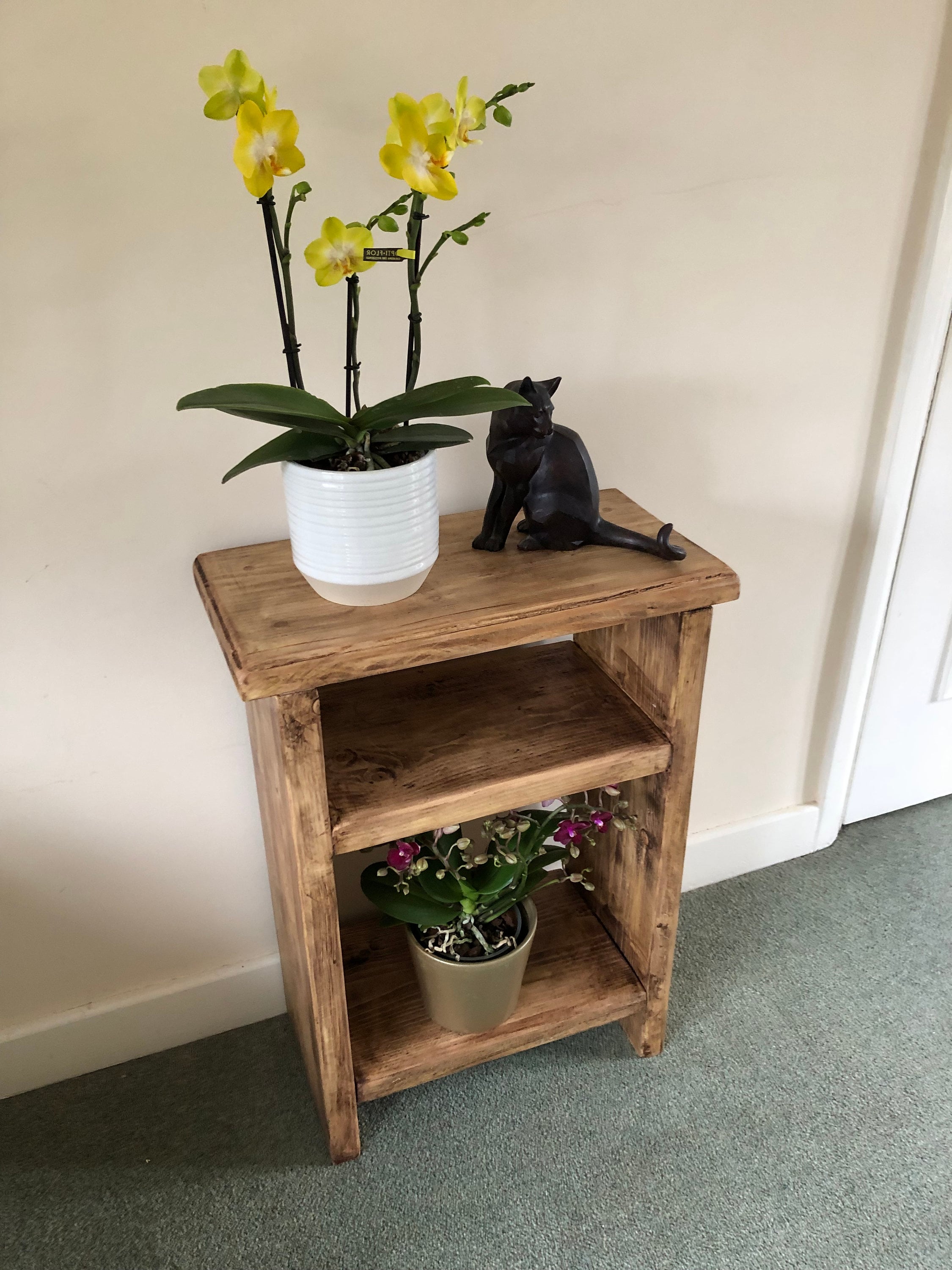 Handmade Bedside Table From Reclaimed Wood - Etsy UK
