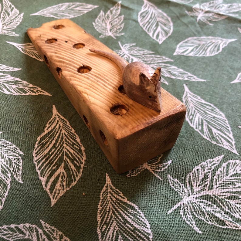 Handmade, Rustic, Wooden Door Stop, Door Wedge or Home Decoration With ...