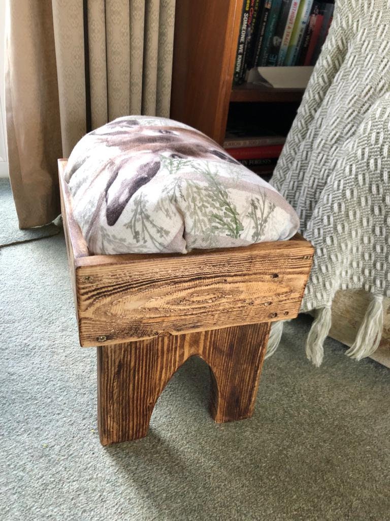 Handmade Rustic Foot Stool Made From Reclaimed Wood Unique Gift Idea ...