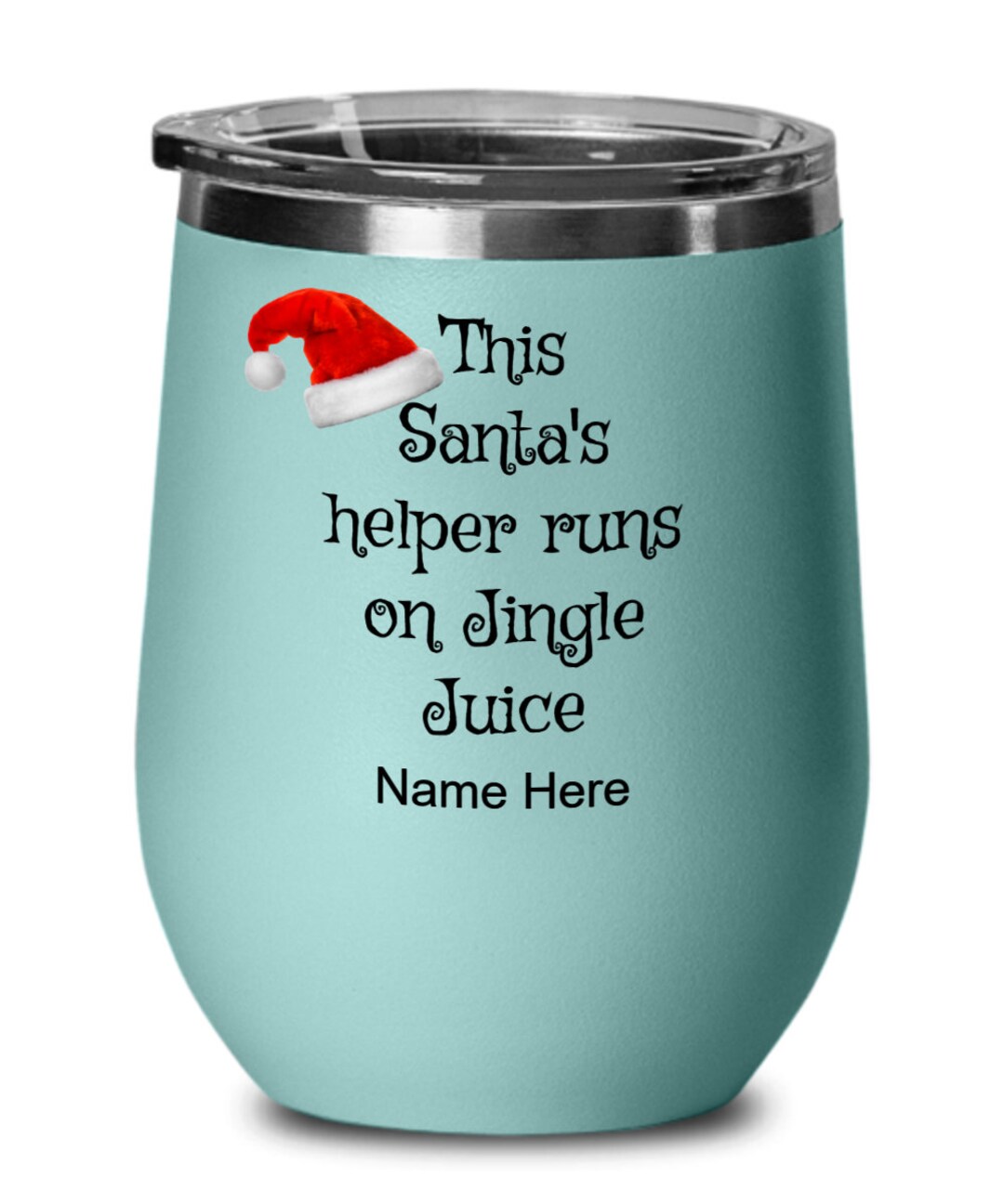 Santa's Helper, Jingle Juice, Christmas Theme Wine Tumbler - Etsy