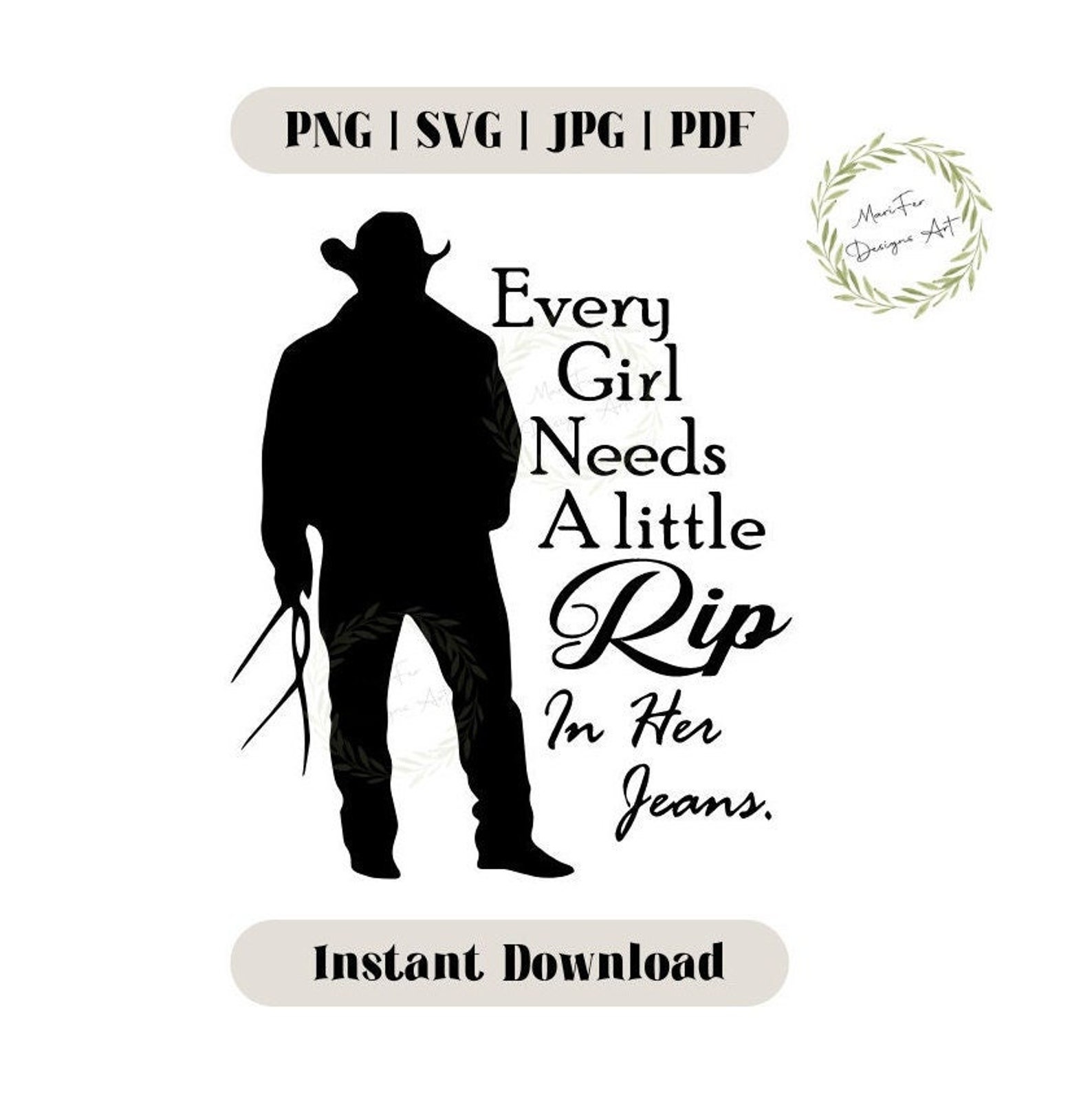Every Girl Needs A Little Rip In Her Jeans Svgfunny T For Etsy