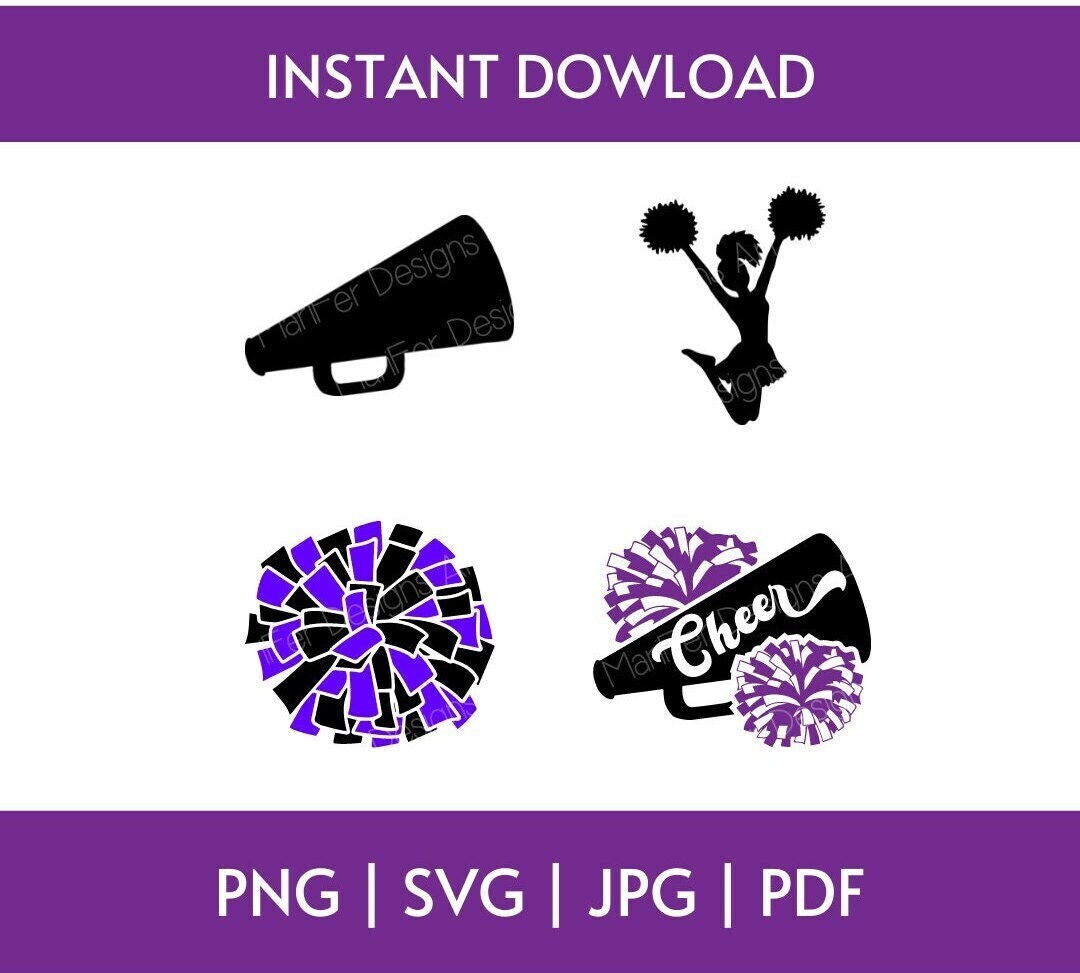 Cheer Svg Bundle Cheerleading Svg Cheerleader Svg Cheerleading Quote