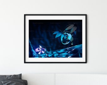 Mega Charizard X Poster - Etsy