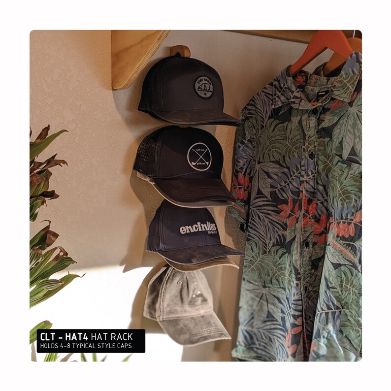 Baseball Hat Rack / Baseball Cap Rack / Wood Hat Rack / Bamboo Cap Rack ...