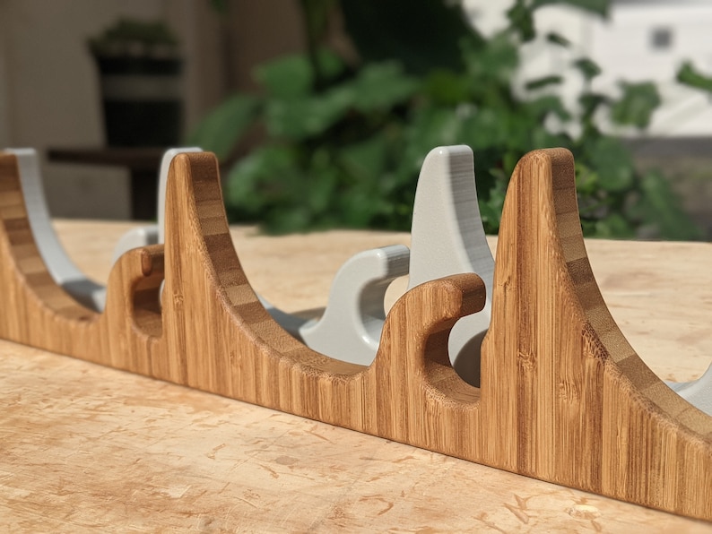 Baseball Hat Rack / Baseball Cap Rack / Wood Hat Rack / Bamboo Cap Rack ...