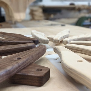 Shoulder Rack / Wall Mount Backpack Rack / Sustainable Wood Furniture ...