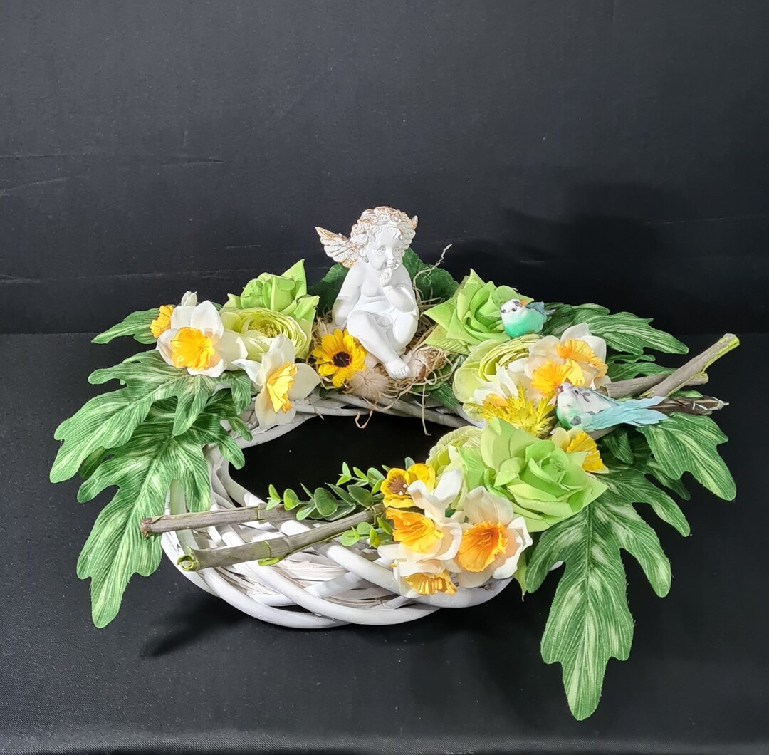 Grave Arrangement With Angel, Grave Decoration, Grave Decoration, Grave ...