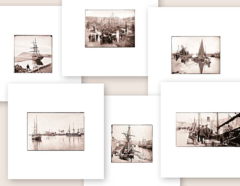 Work in the HARBOUR ... 6 Vintage Photos of Life Betwen 1890-1920 ...
