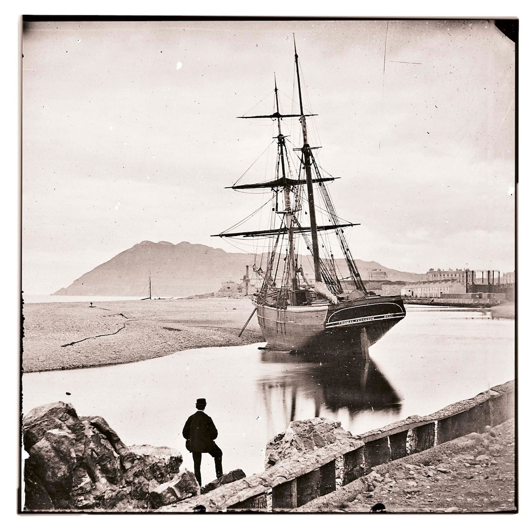 Vintage Sailing Ship Photo Print – 1890s-1920s Nautical Art (digital ...