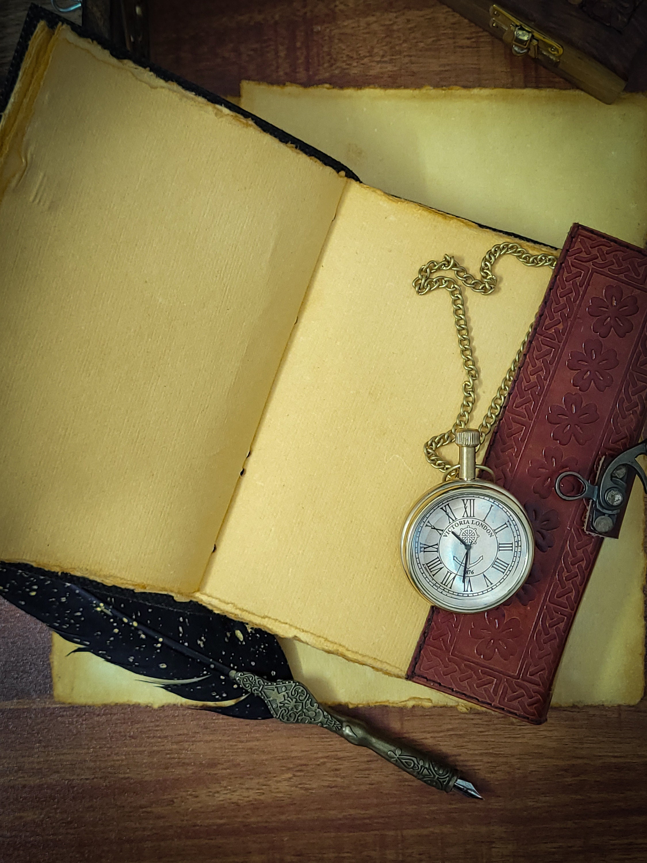 Harry Potter Leather Journal Book of Shadows Leather Notebook Vintage ...