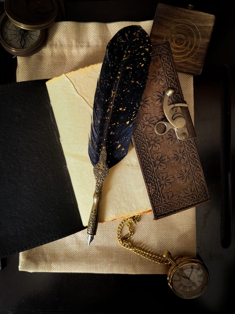 7-stone Leather Notebook With Clasp Lock Stone Embossed Handmade Book ...