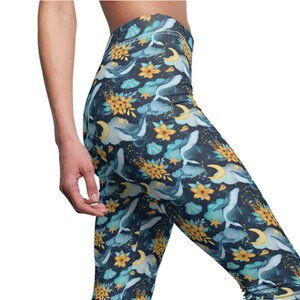 Underwater Whale Yoga Pants, Ocean Lover Leggings, Sea Marine Life ...