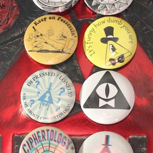 Bill Cipher Inspired Buttons - Etsy Canada