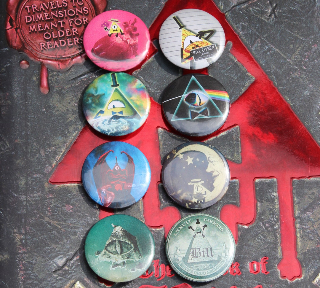 Bill Cipher Inspired Buttons - Set 2 - Etsy