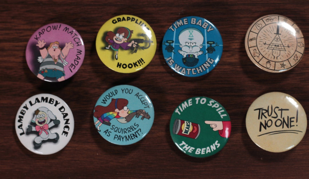 Gravity Falls Inspired Buttons Set 1 - Etsy