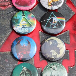 Bill Cipher Inspired Buttons - Set 2 - Etsy