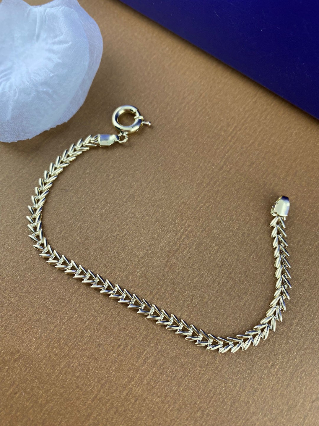 Gold Curb Chain Bracelet 14k Gold Vienna Bracelet ,gold Curb Link Chain ...