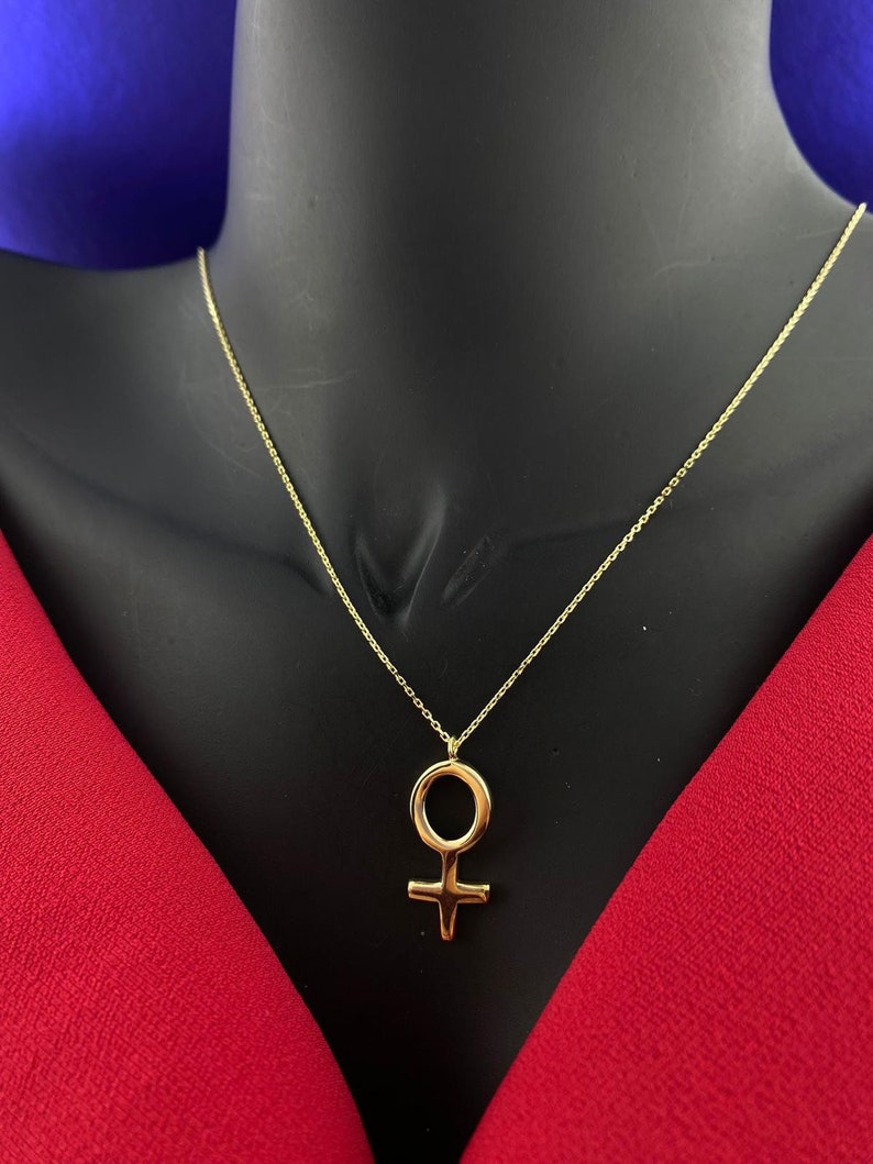 Gold Ankh Symbol Necklace , Christmas Gift, Valentines Day Gift ...