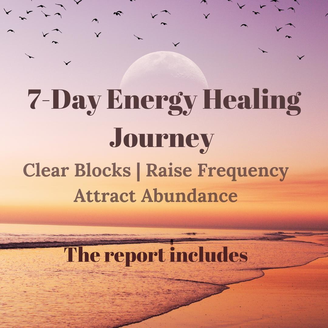 7-day Energy Healing Journey: Clear Blocks, Raise Frequency - Etsy