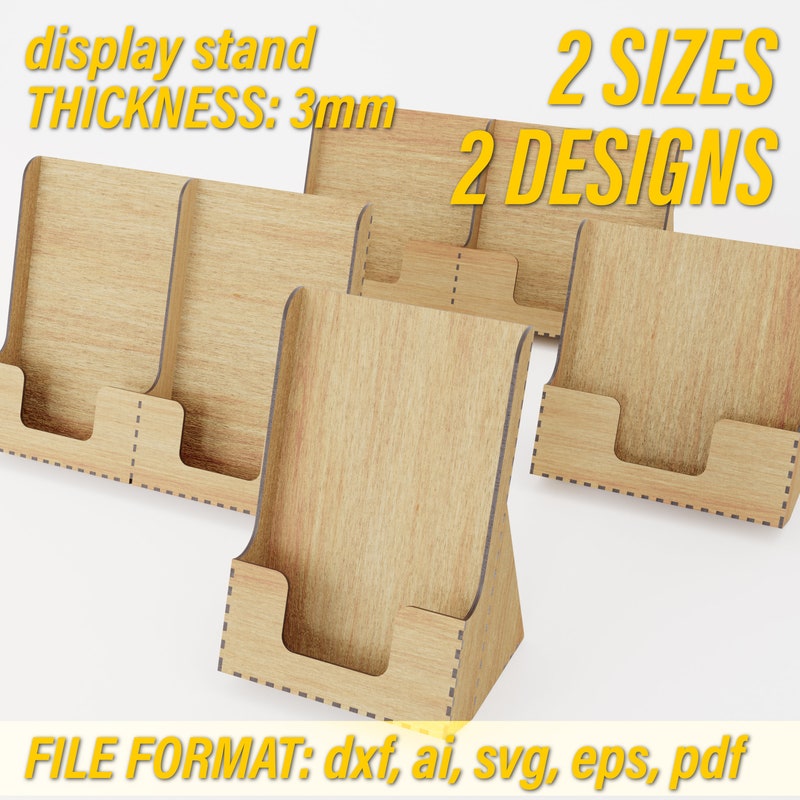 Flyer Stand Laser File - Etsy