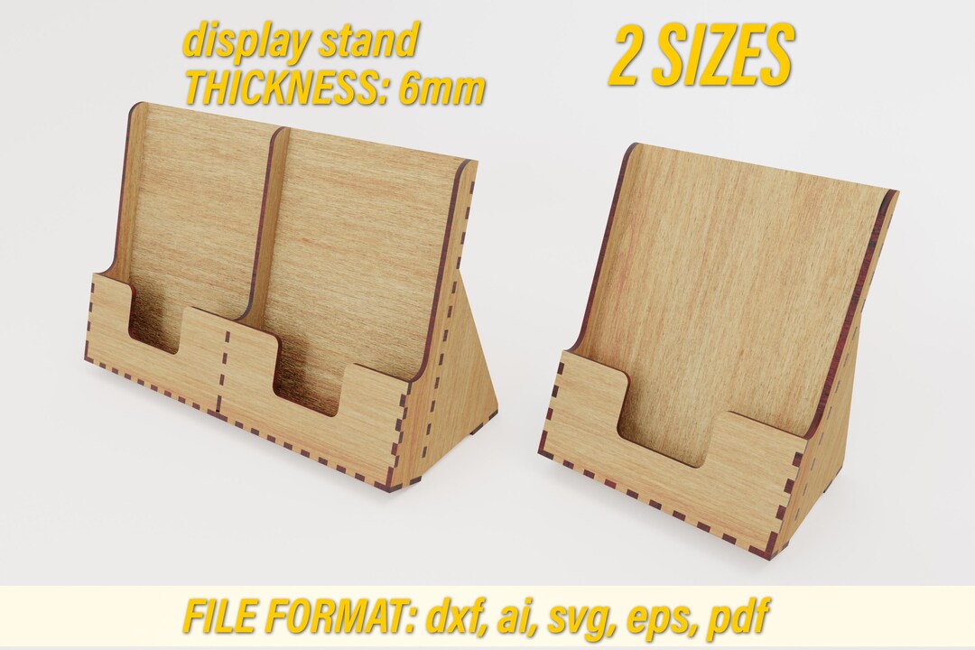 Display Stands Vector Files for Laser Cut for Flyers and Leaflets ...