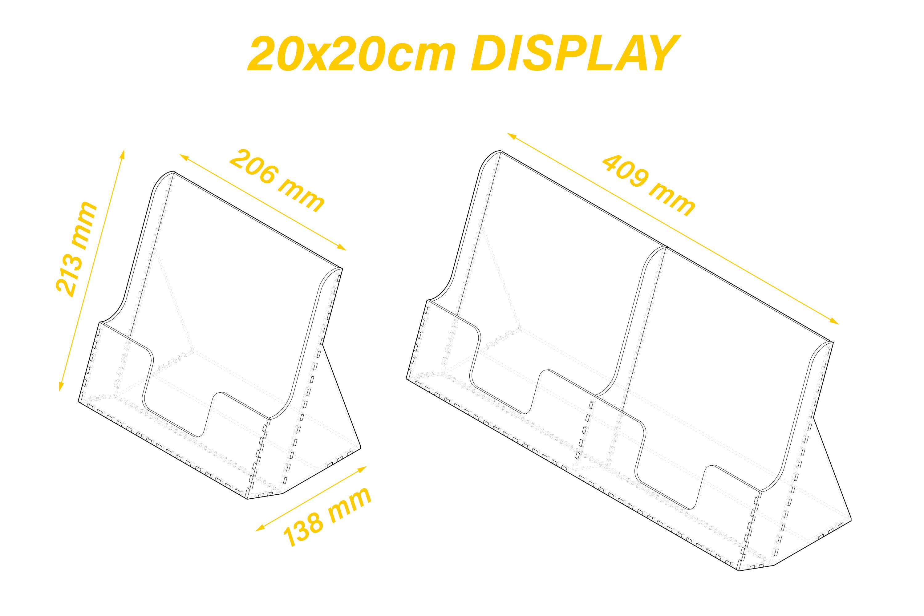 Display Stands Vector Files for Laser Cut for Flyers and Leaflets ...