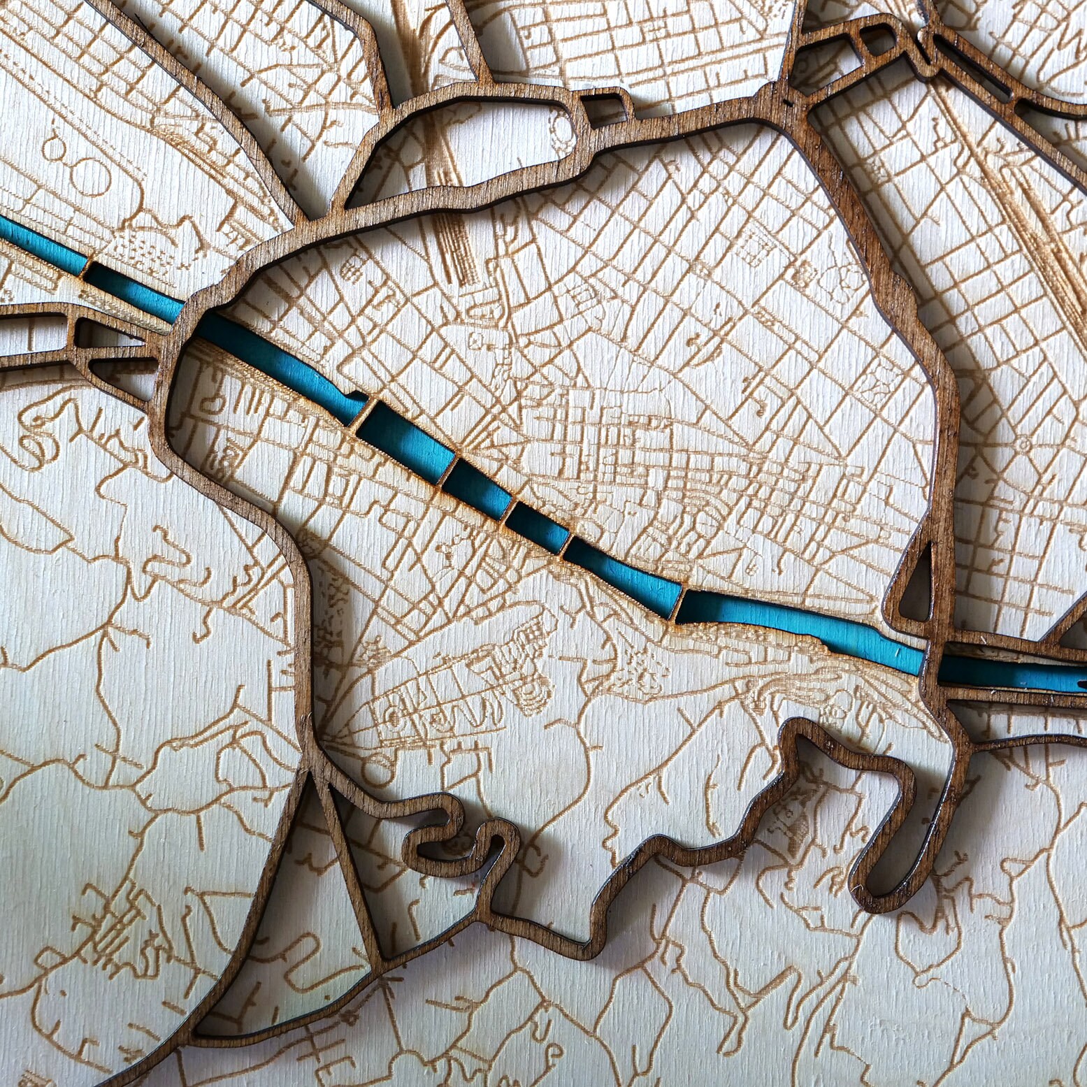 Wall Decor Map of Italian Cities Napoli Florenze Venice Milan Living ...