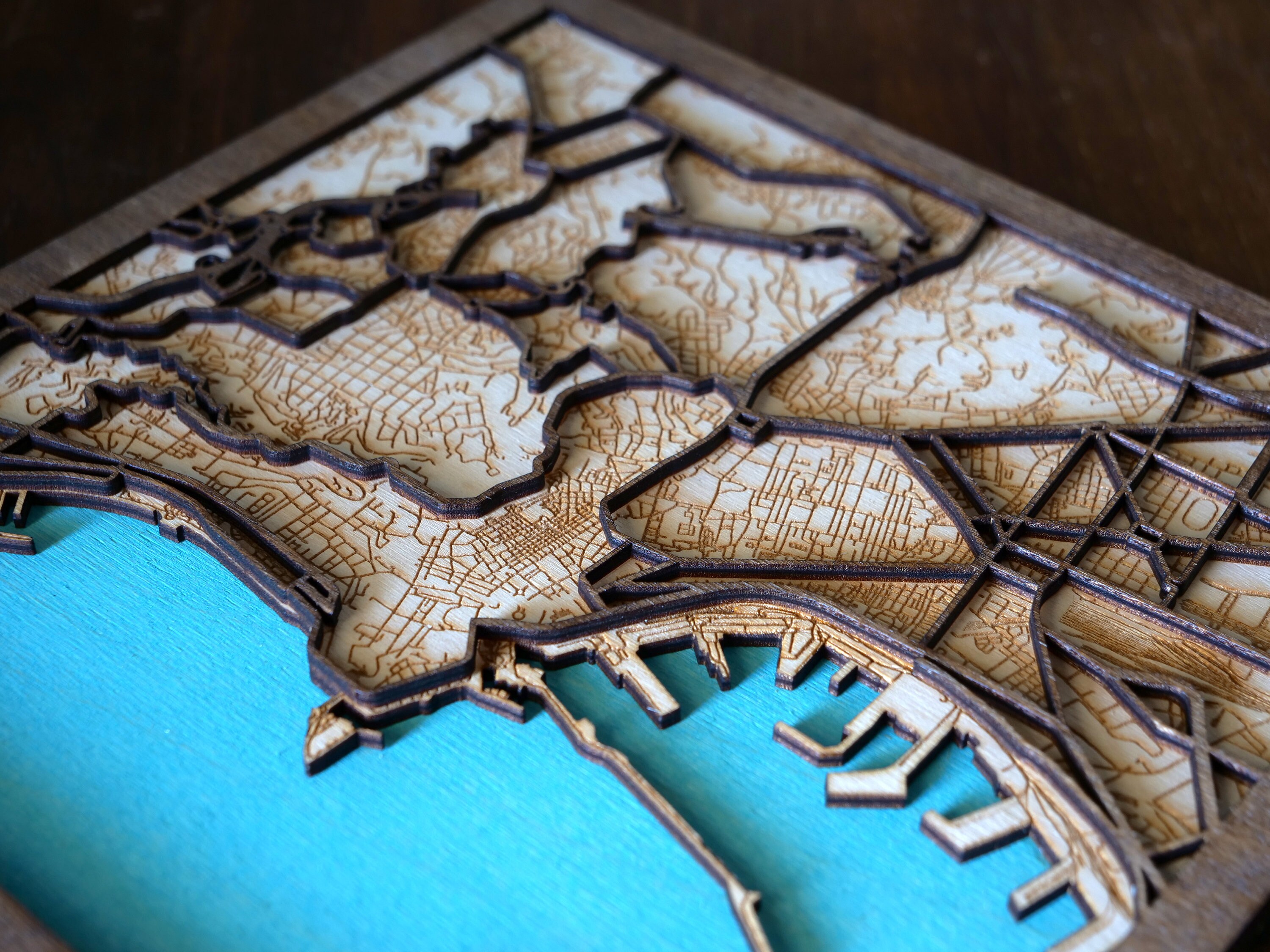 Wall Decor Map of Italian Cities Napoli Florenze Venice Milan Living ...