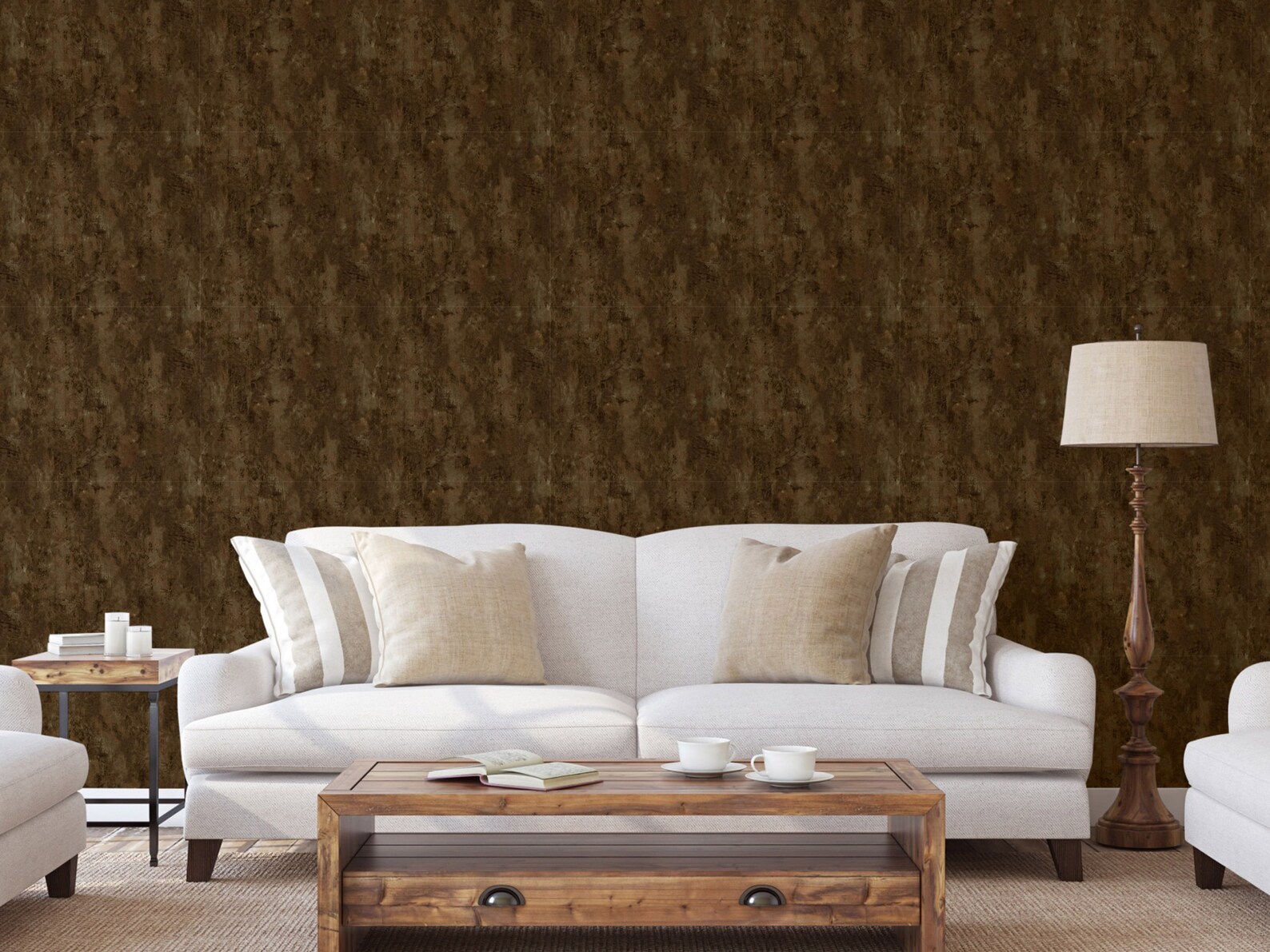 Modern Abstract Distressed Wallpaper, 3D Embossed Rustic Textured ...