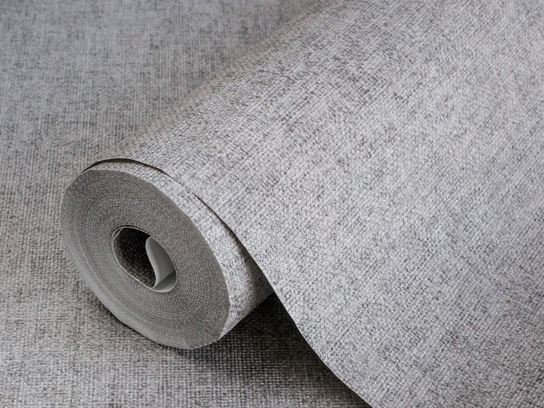 Modern Plain Dark Gray Wallpaper, 3D Textured Wallpaper, Decorative ...