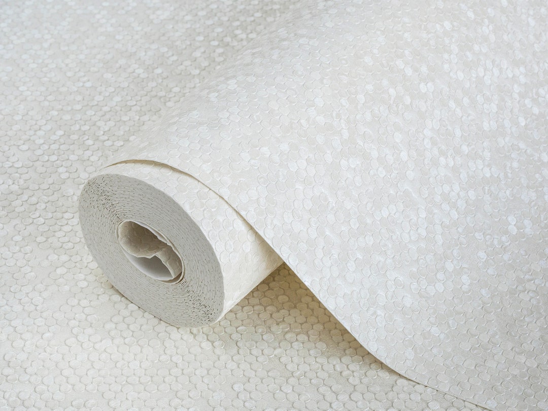 Luxury Lace Textured Ivory Wallpaper, 3D Textured Wallpaper, Decorative ...