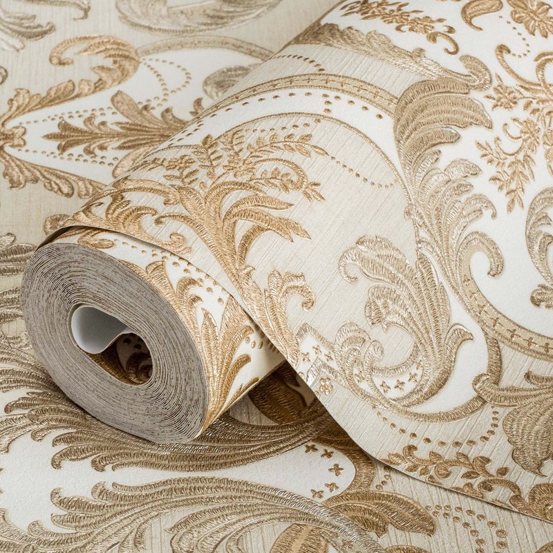 Gold Wallpaper - Etsy
