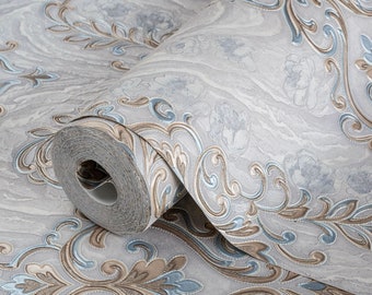 Luxury Water Textured Pearl Wallpaper, 3D Textured Wallpaper ...