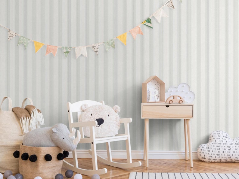 Modern Striped Wallpaper Textured Wallpaper Decorative - Etsy