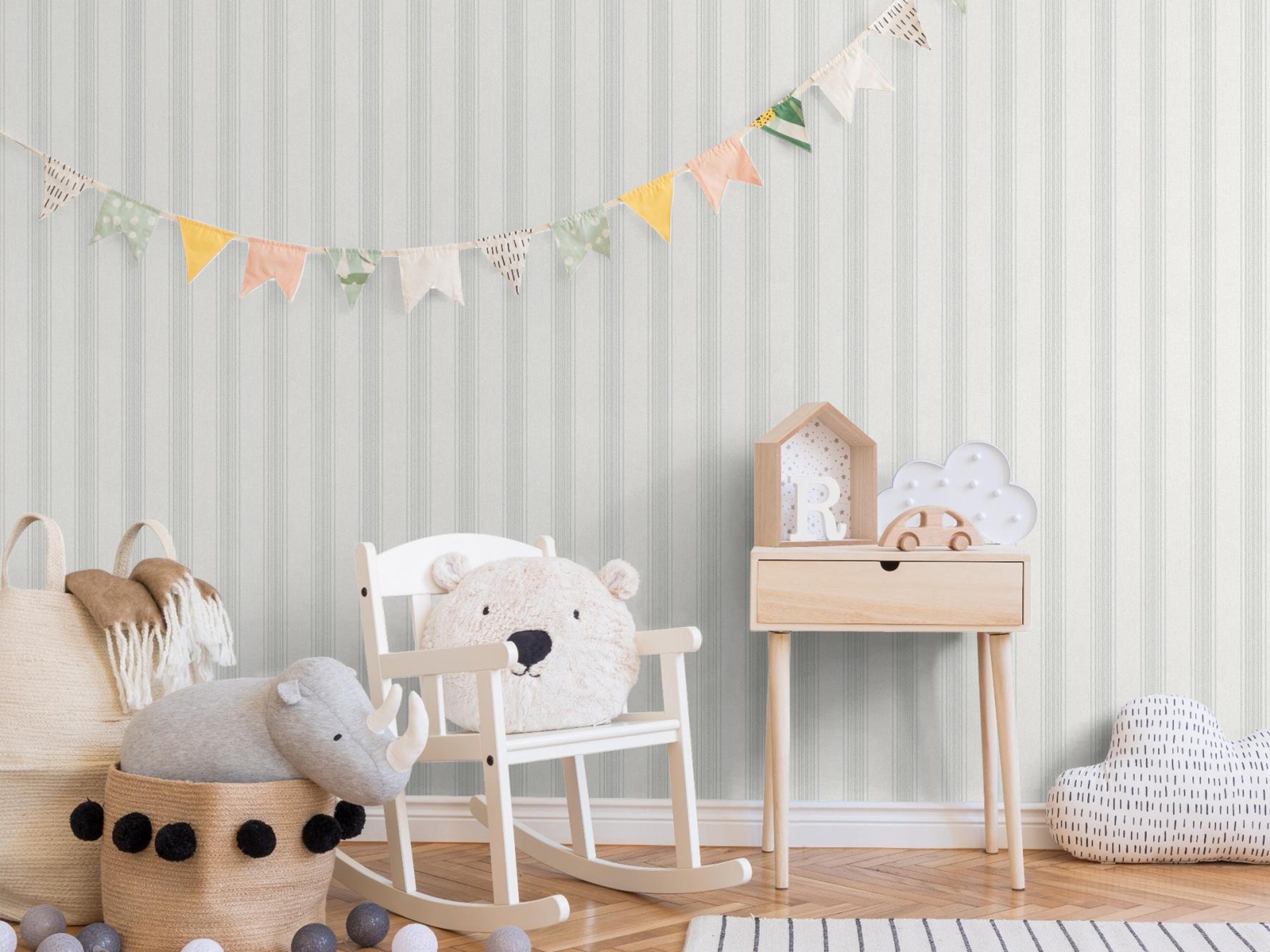 Modern Striped Wallpaper Textured Wallpaper Decorative - Etsy